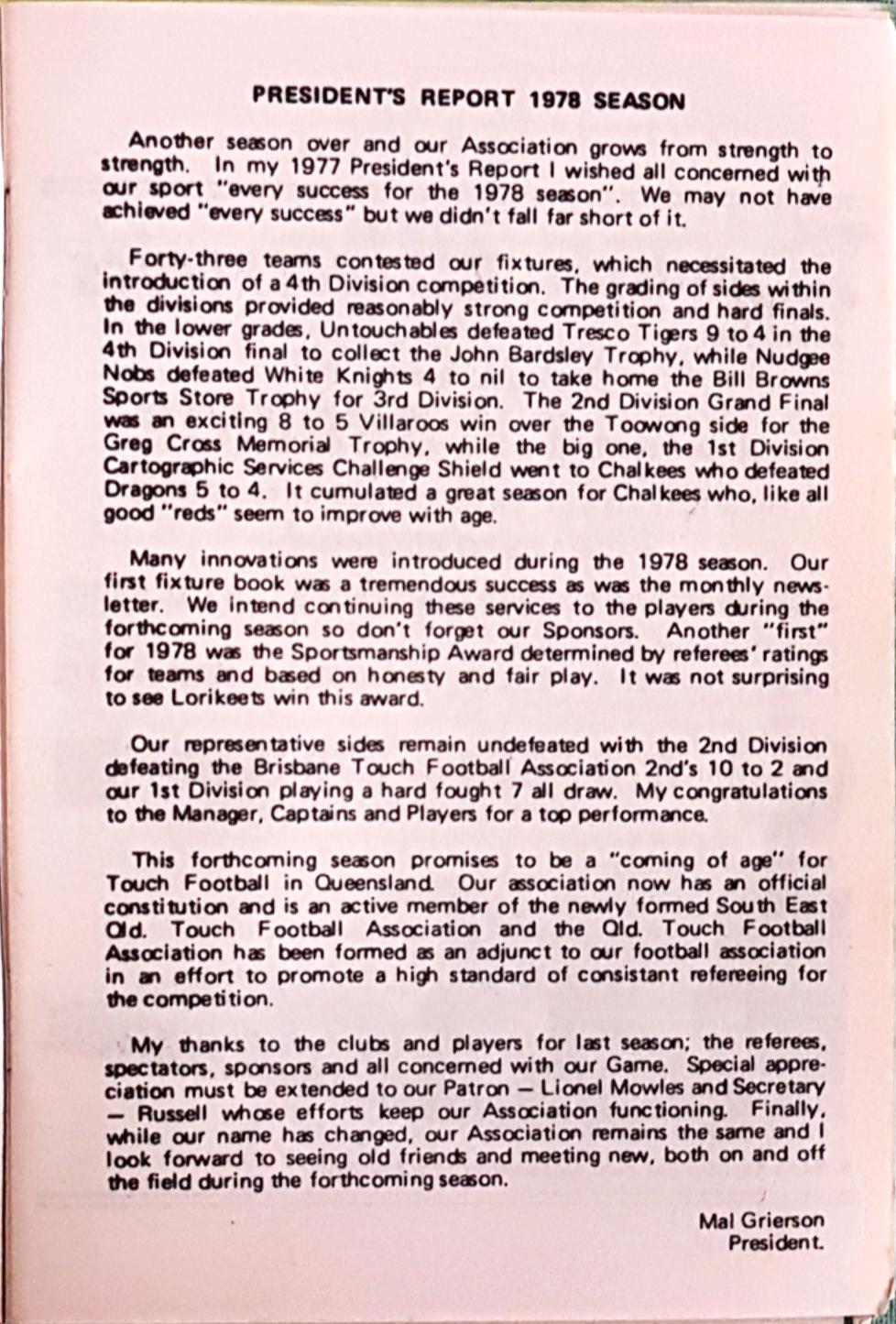 Touch Football / Touch Rugby Brisbane Metropolitan Touch Football ...