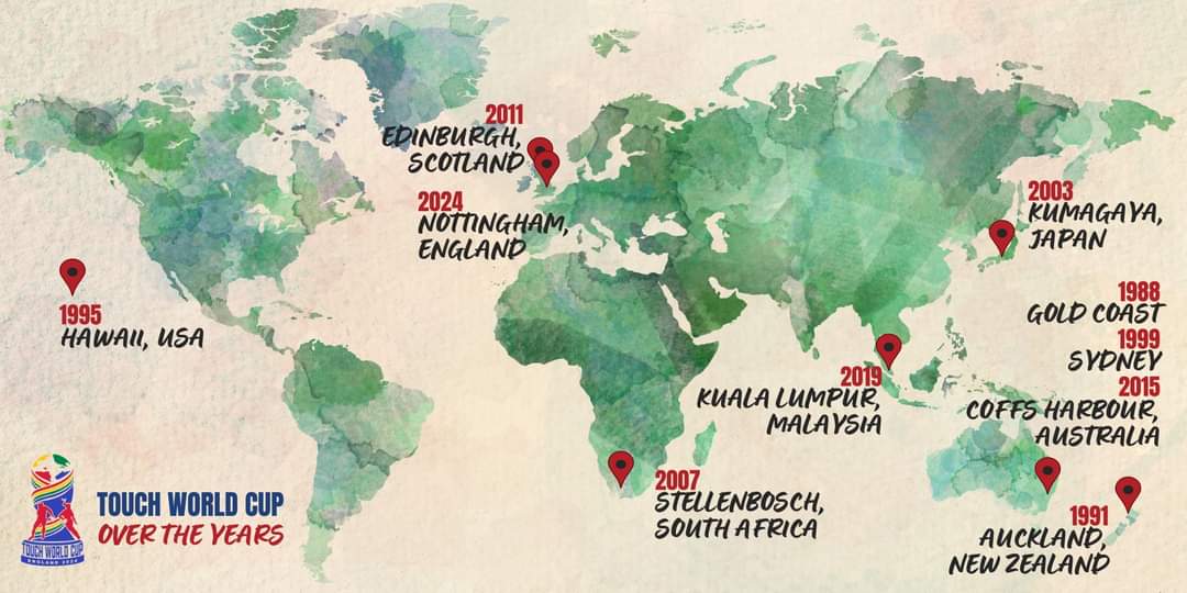 Touch Football / Touch Rugby History International Competitions